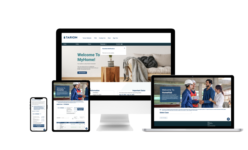 Welcome to HomeHub | Tarion.com