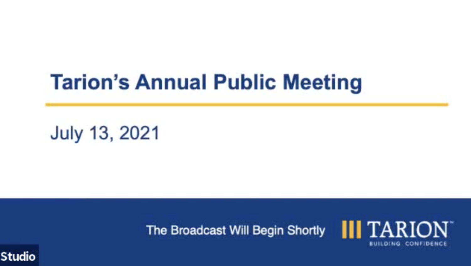 2021 Annual Public Meeting | Tarion.com