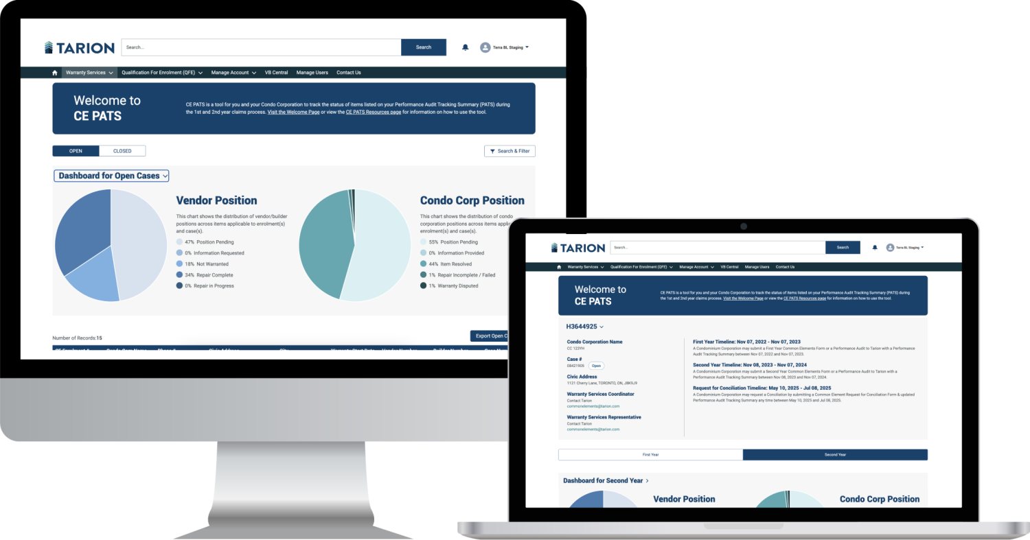 Welcome to CE PATS for Builders | Tarion.com