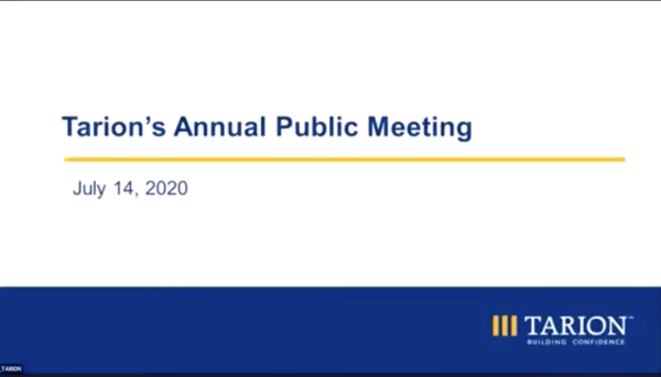 Tarion's Annual Public Meeting 2020 | Tarion.com